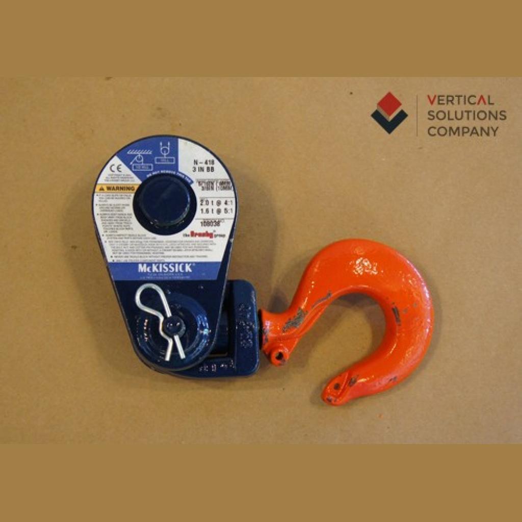 McKissock Snatch Blocks w/ Hook - Vertical Solutions Company